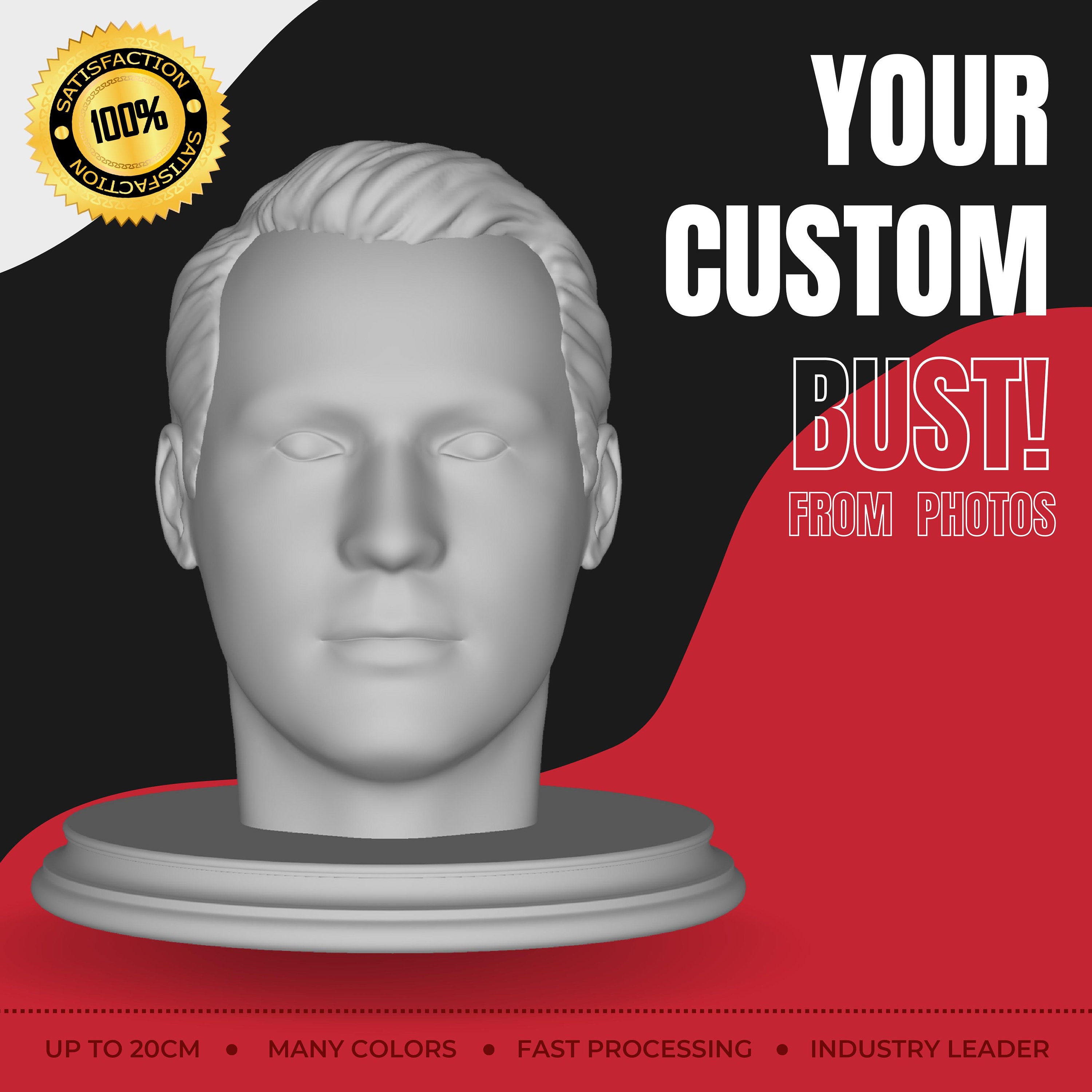Custom 3D Printed Busts Figurins Pedestal-base - Etsy