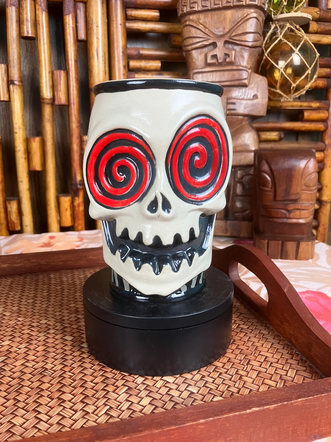 Hip-mo-tizer Skull Tiki Mug Vortex Atlanta by Munktiki 6" Tall 24 Oz ...