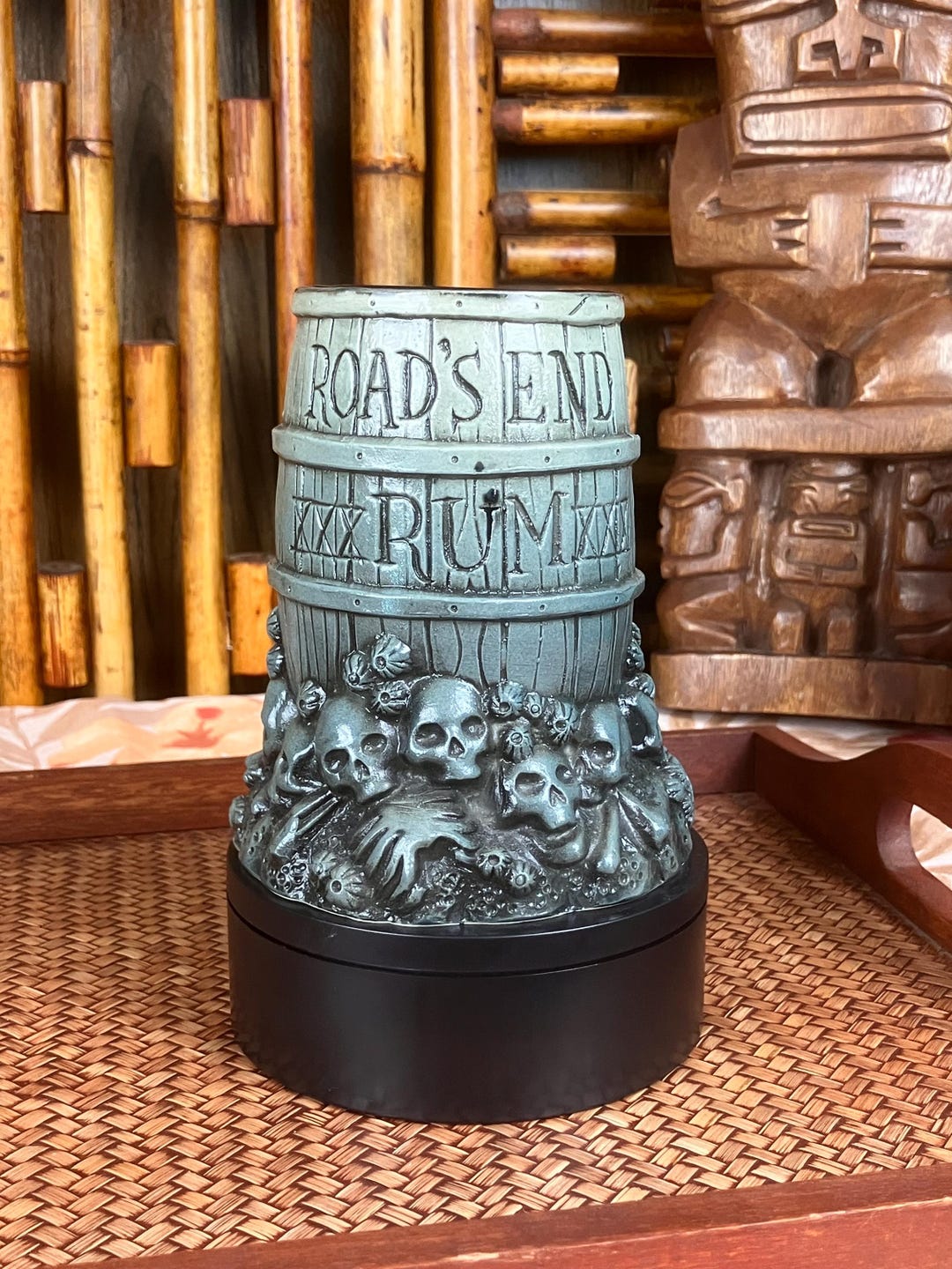 Road's End Rum Barrel Tiki Mug Journeyman Distillery House of Tabu ...
