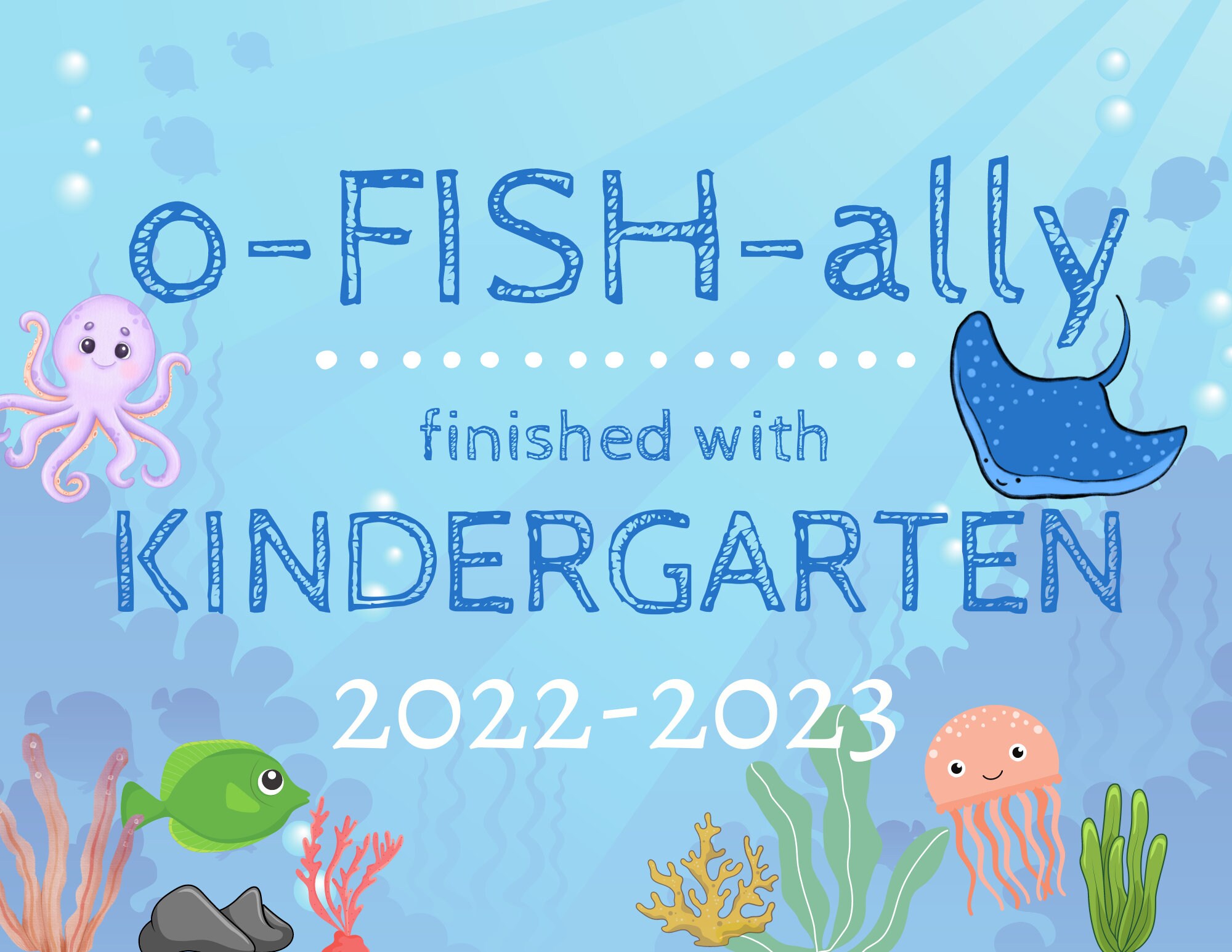 O-fish-ally Finished With Kindergarten - Etsy