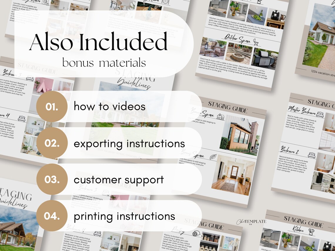 Airbnb Staging Guide, Editable Airbnb Canva Template, Staging Checklist ...