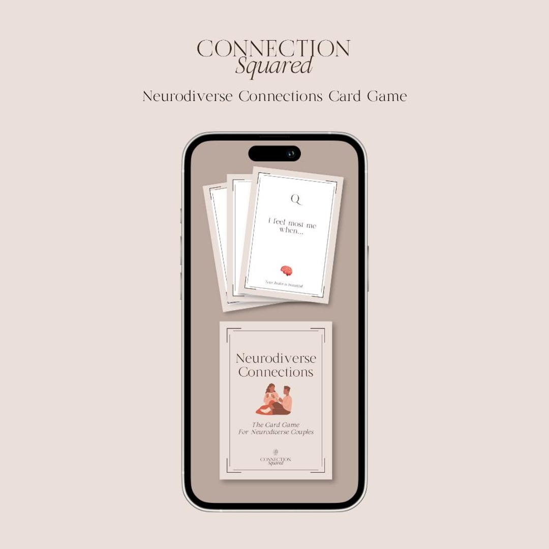 Digital Printable Card Game: Neurodiverse Connections for Couples - Etsy