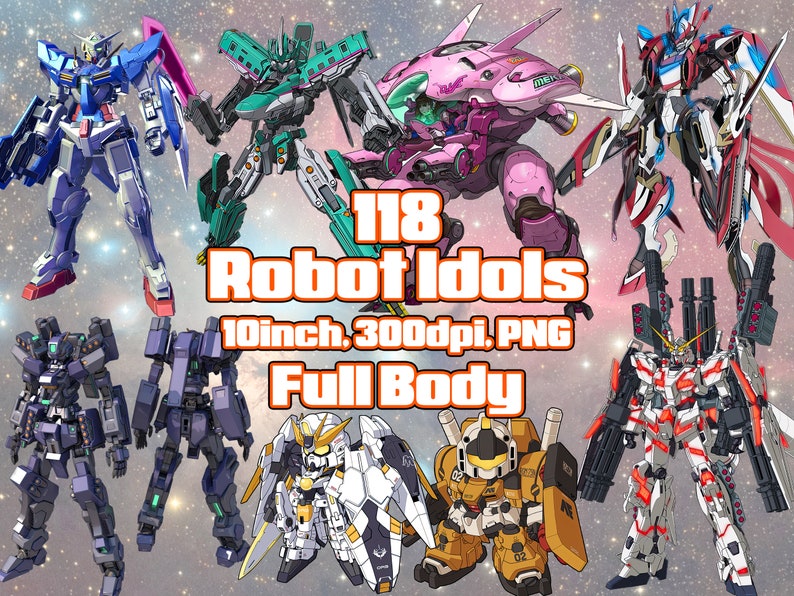 PNG - Robot Idols - Etsy