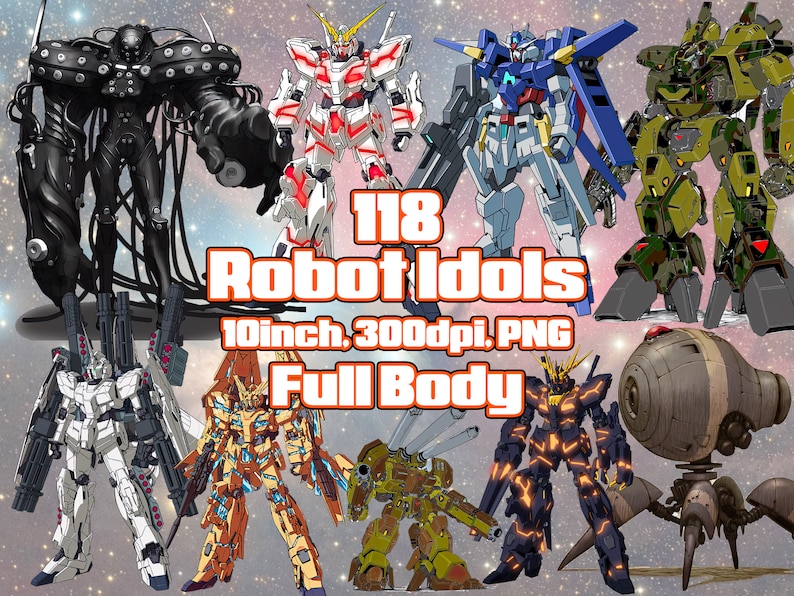 PNG - Robot Idols - Etsy