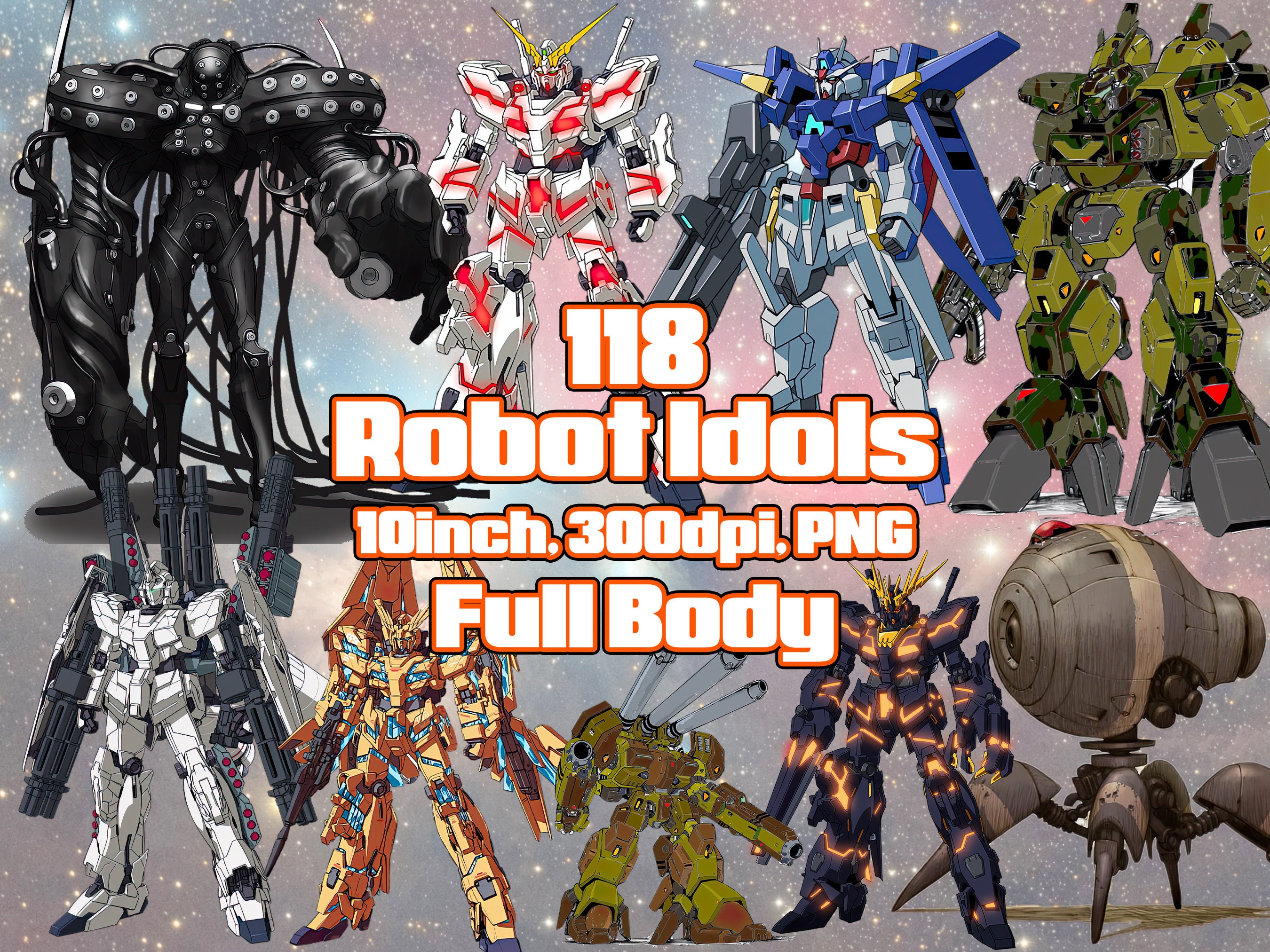 PNG - Robot Idols - Etsy