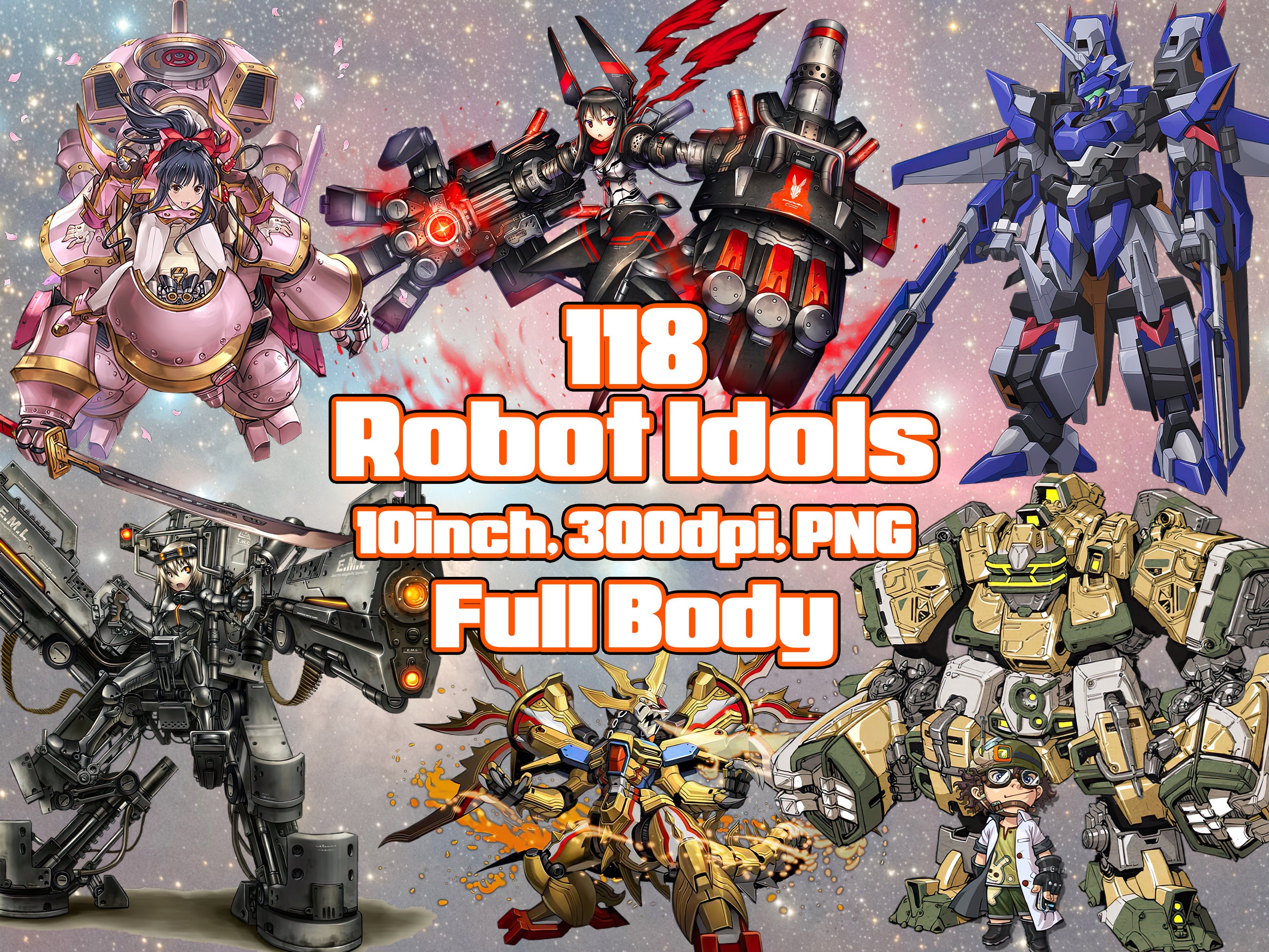 PNG - Robot Idols - Etsy