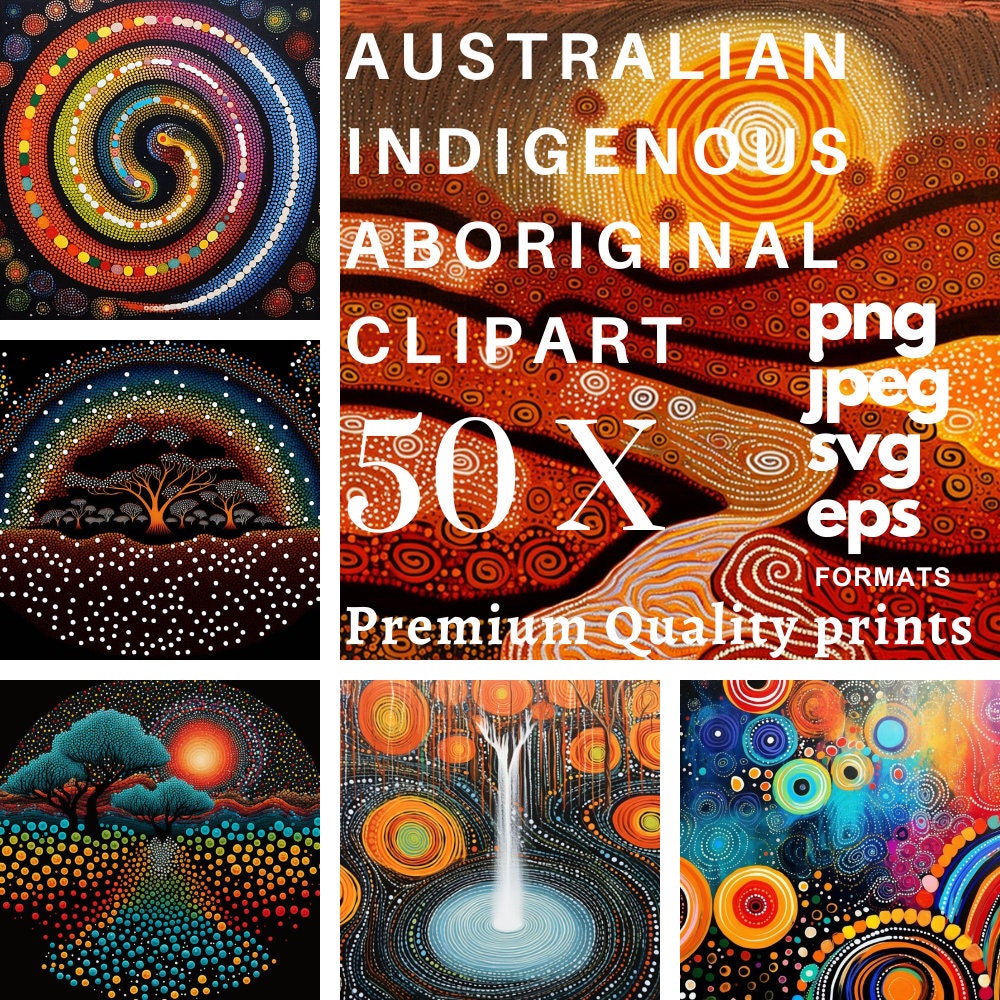 Australian Indigenous Clipart,aboriginal Clipart,aboriginal Dot Art ...