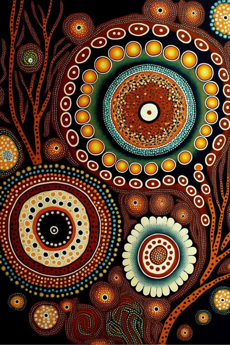 Australian Indigenous Clipart,aboriginal Clipart,aboriginal Dot Art ...