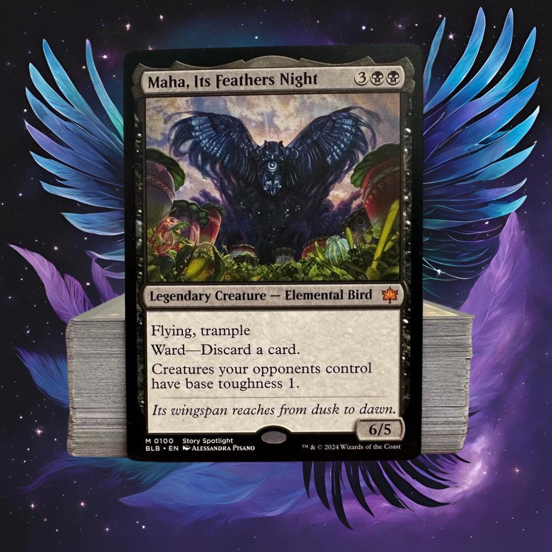MTG Commander EDH Deck Maha, Its Feathers Night 100 Magic Cards Custom ...