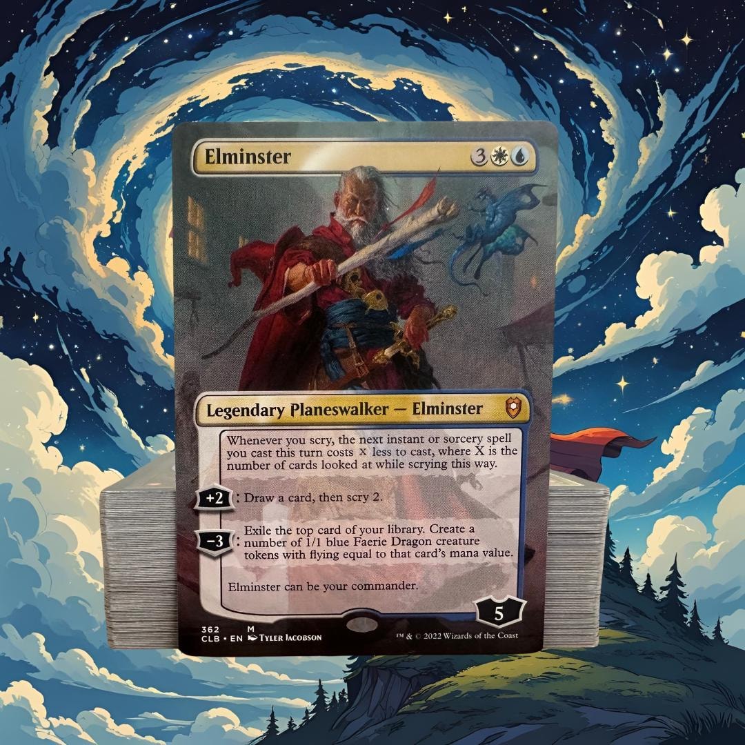 MTG Commander Deck EDH Deck Elminster 100 Magic Cards Custom Deck Scry ...
