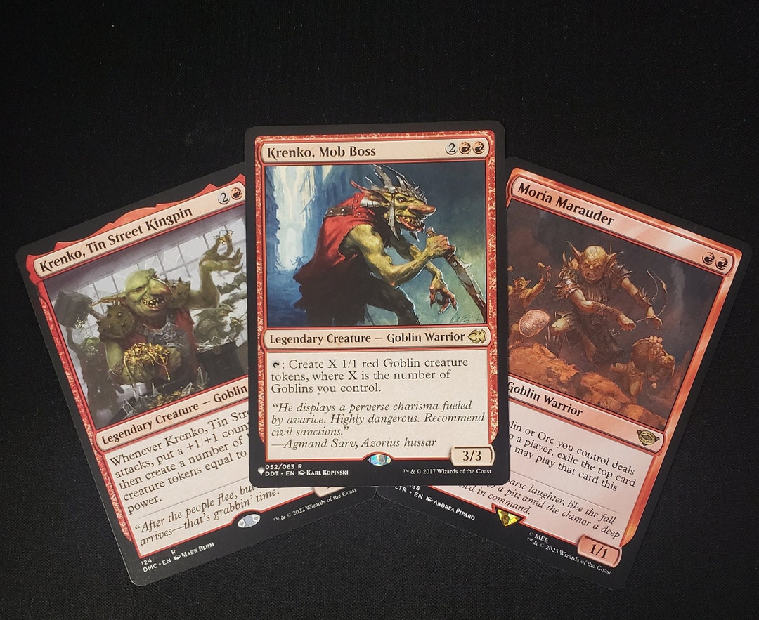 MTG Commander Goblin Deck EDH Deck Krenko, Mob Boss 100 Magic Cards ...