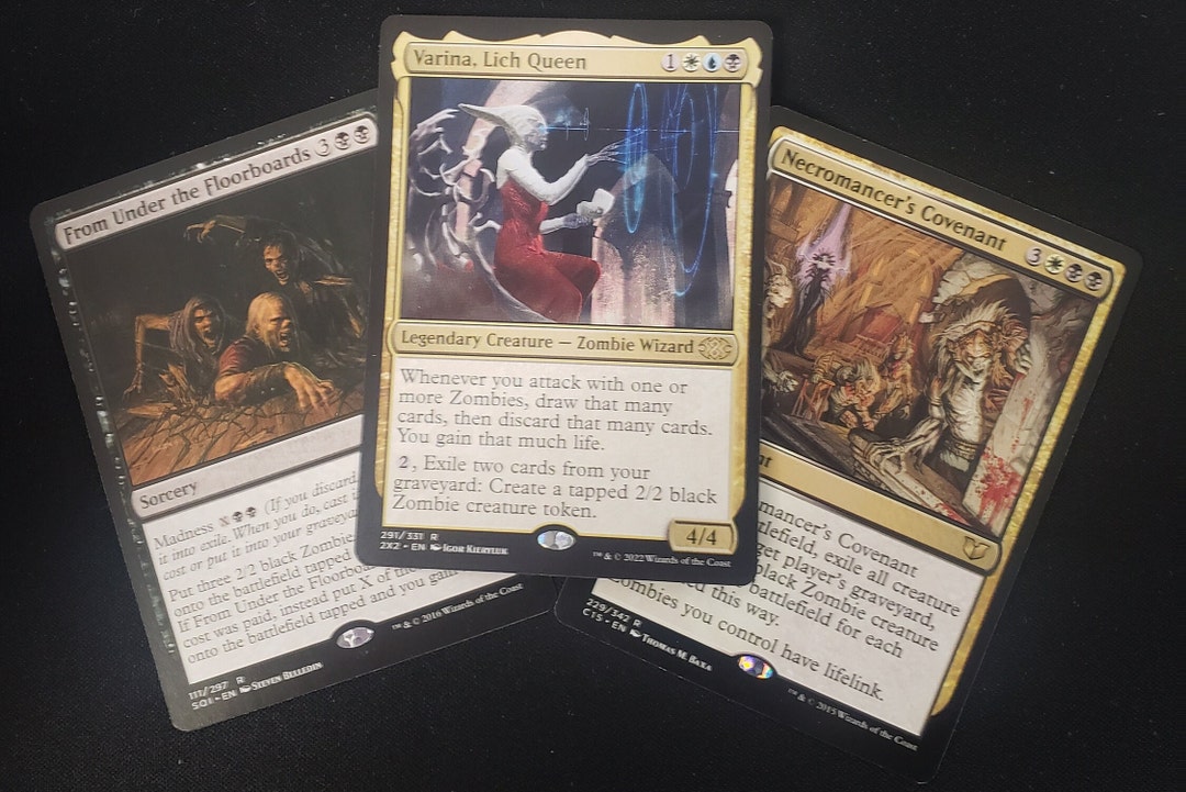 MTG Commander Deck EDH Deck Varina, Lich Queen 100 Magic Cards Custom ...