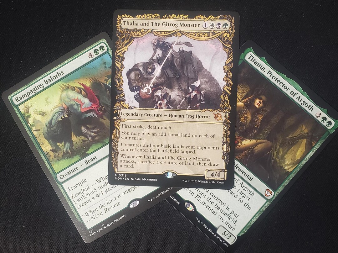 MTG Commander Deck EDH Deck Thalia and the Gitrog Monster 100 Magic ...