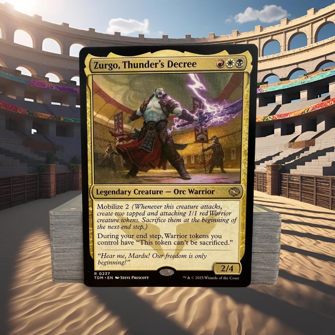 MTG Commander EDH Deck Zurgo, Thunder's Decree 100 Cards Warriors ...