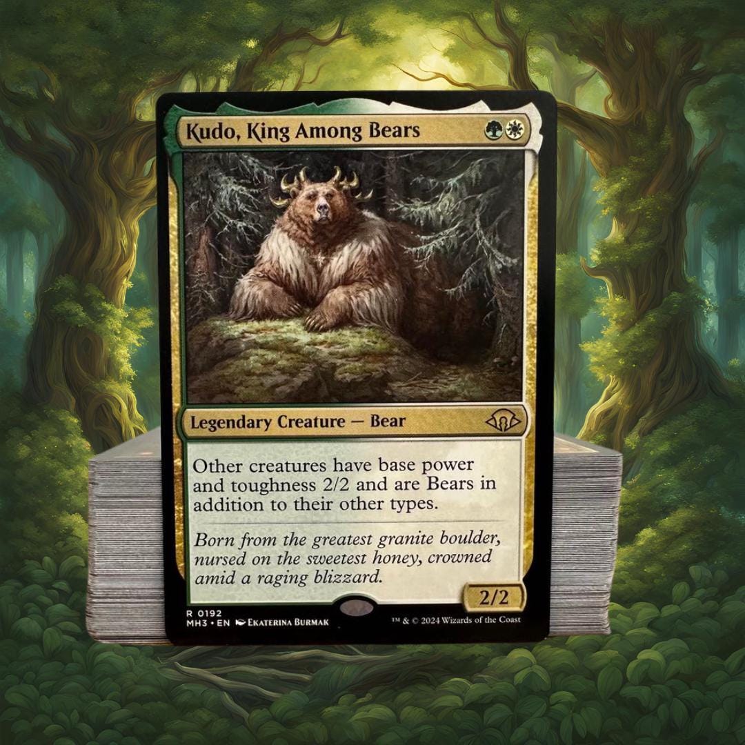 MTG Commander Deck EDH Deck Kudo, King Among Bears 100 Magic Cards ...