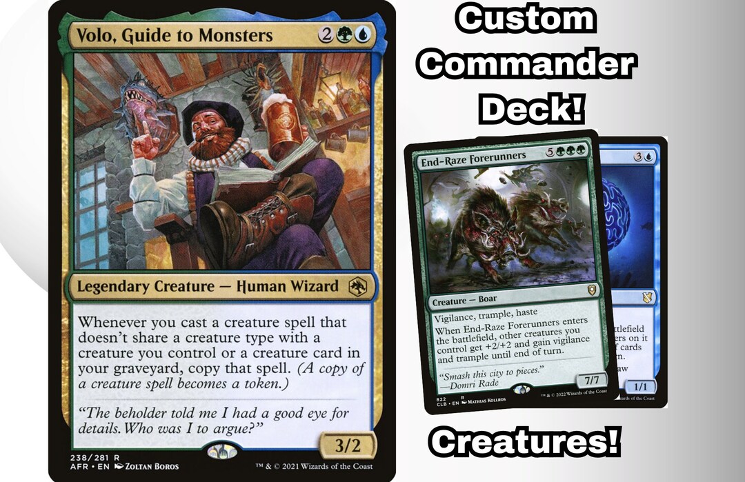 MTG Commander Deck EDH Deck Volo Guide to Monsters 100 Magic - Etsy
