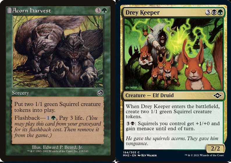 MTG Commander Deck EDH Deck Chatterfang Squirrel General 100 - Etsy