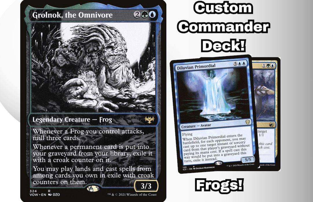MTG Commander Deck EDH Deck Grolnok, the Omnivore 100 Magic Cards ...