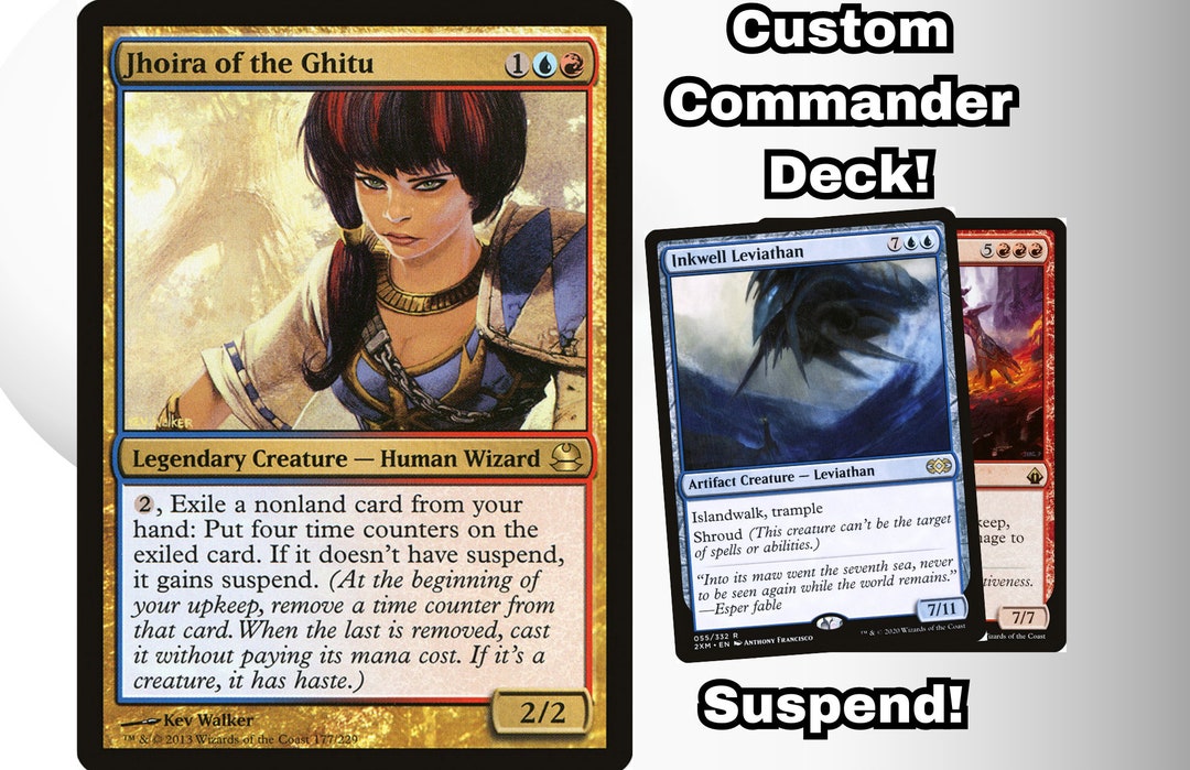 MTG Commander Deck EDH Deck Jhoira of the Ghitu 100 Magic Cards Custom Deck Suspend Izzet - Etsy