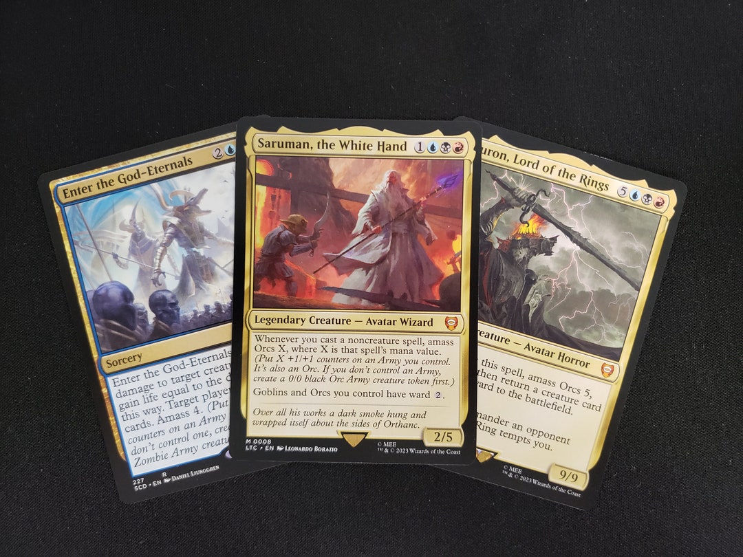 MTG Commander Deck EDH Deck Saruman, the White Hand 100 Magic Cards ...