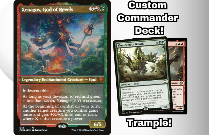 MTG Commander Deck EDH Deck Xenagos God of Revels 100 Magic - Etsy