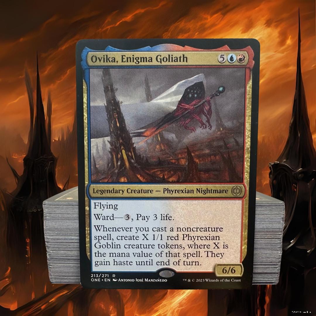 MTG Commander EDH Deck Ovika, Enigma Goliath 100 Magic Cards Custom ...