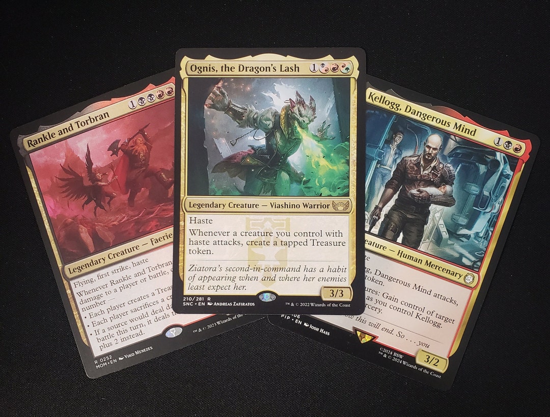 MTG Commander Deck EDH Deck Ognis, the Dragon's Lash 100 Magic Cards Custom Deck Haste Deck - Etsy