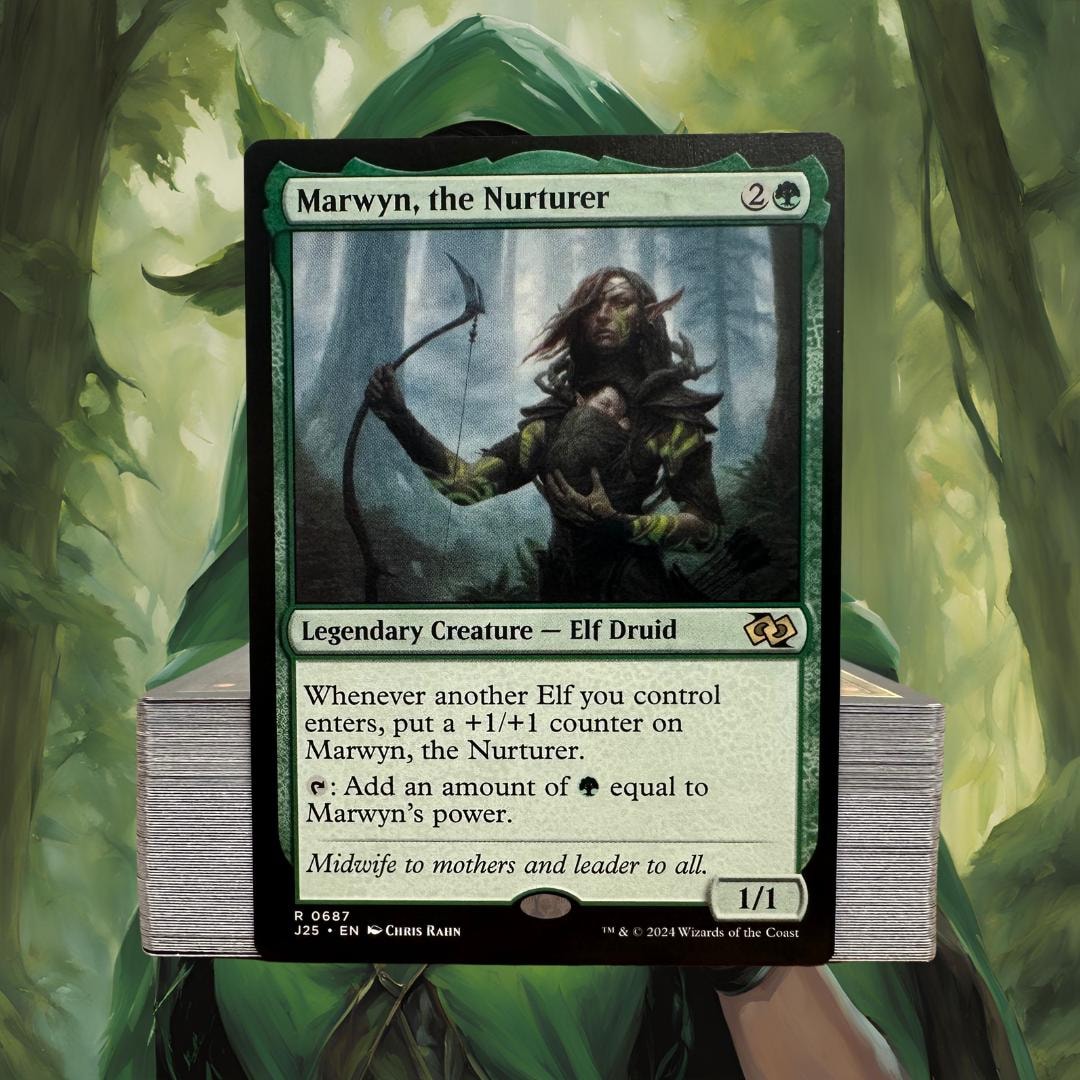 MTG Commander Deck EDH Deck Marwyn, the Nurturer 100 Magic Cards Custom ...