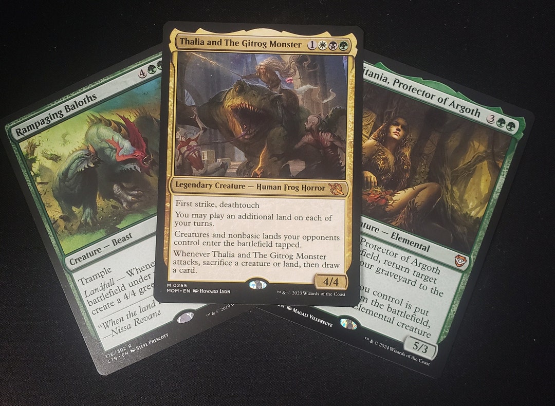 MTG Commander Deck EDH Deck Thalia and the Gitrog Monster 100 Magic ...