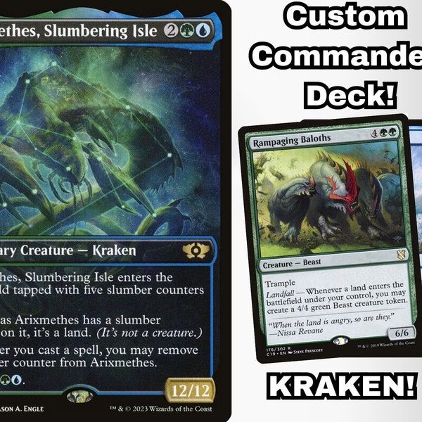 Mono Green Commander Deck - Etsy