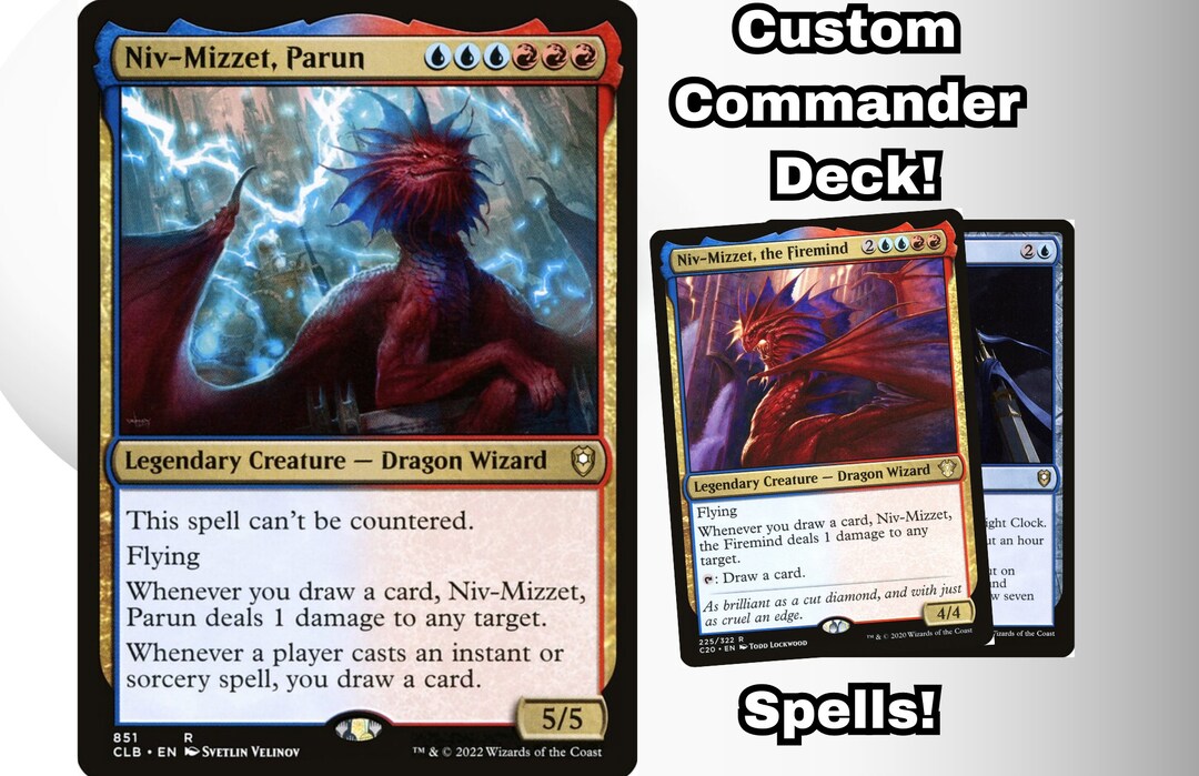 MTG Commander Deck EDH Deck Niv-mizzet Parun 100 Magic Cards - Etsy