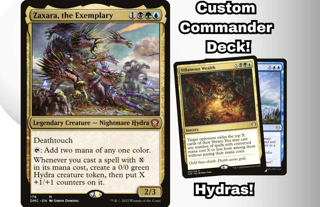 MTG Commander Deck EDH Deck Zaxara, the Exemplary 100 Magic Cards ...