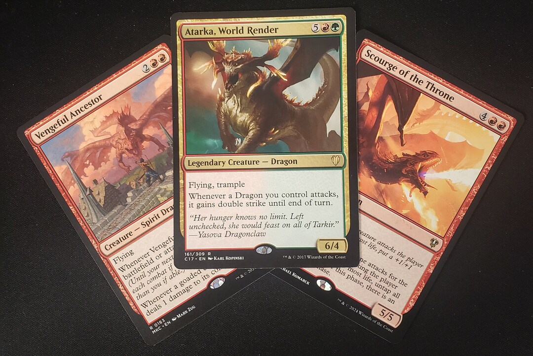 MTG Commander EDH Deck Atarka, World Render 100 Magic Cards Custom Deck ...