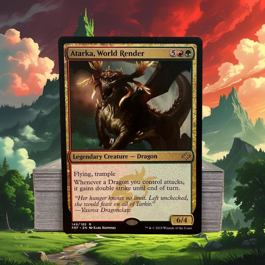 MTG Commander EDH Deck Atarka, World Render 100 Magic Cards Custom Deck ...