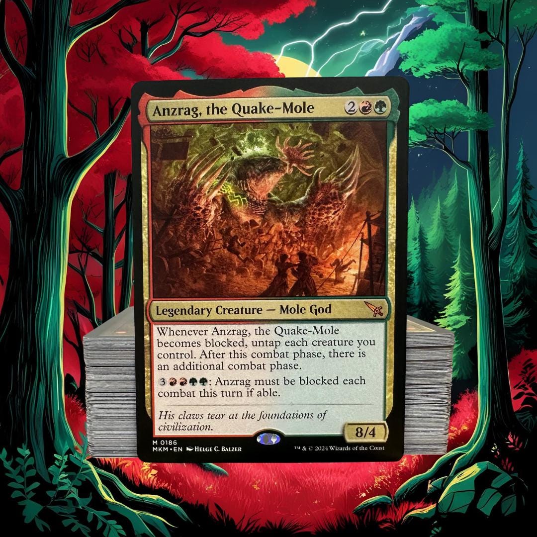 MTG Commander Deck EDH Deck Anzrag, the Quake-mole 100 Magic Cards ...