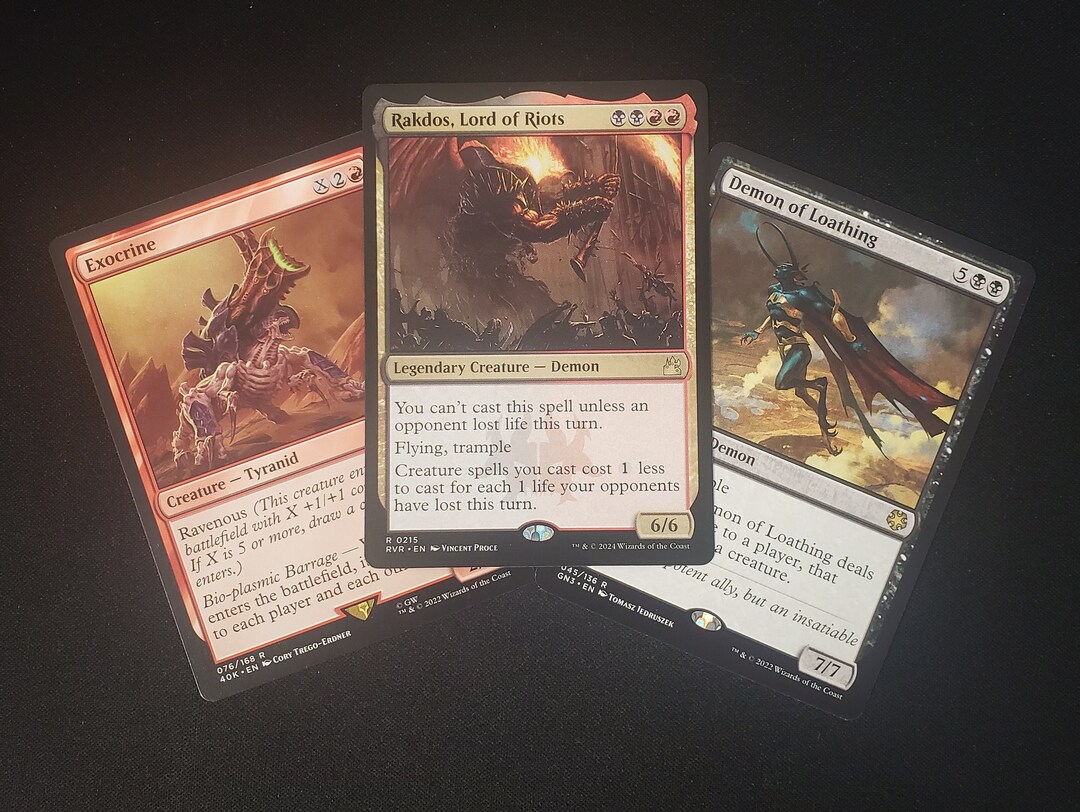 Rakdos, Lord of Riots Commander Deck MTG Custom Deck Magic the ...