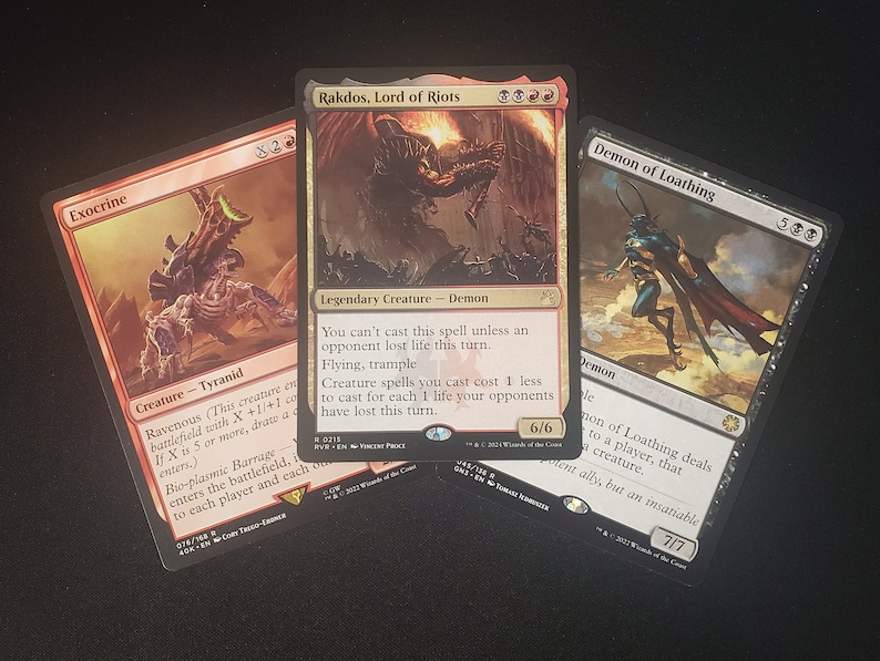 Rakdos, Lord of Riots Commander Deck MTG Custom Deck Magic the ...