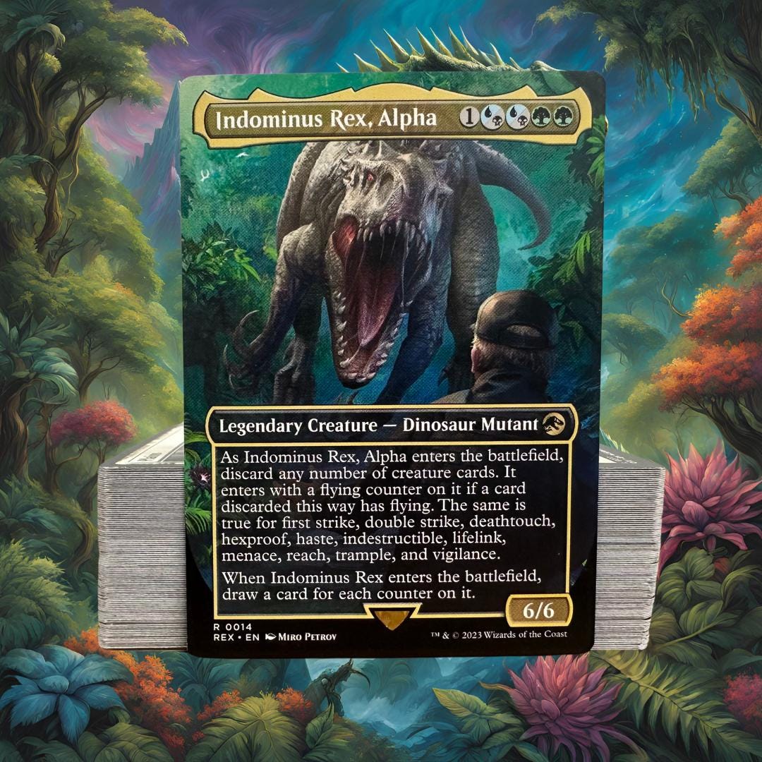 MTG Commander Deck EDH Deck Indominus Rex, Alpha 100 Magic Cards Custom ...