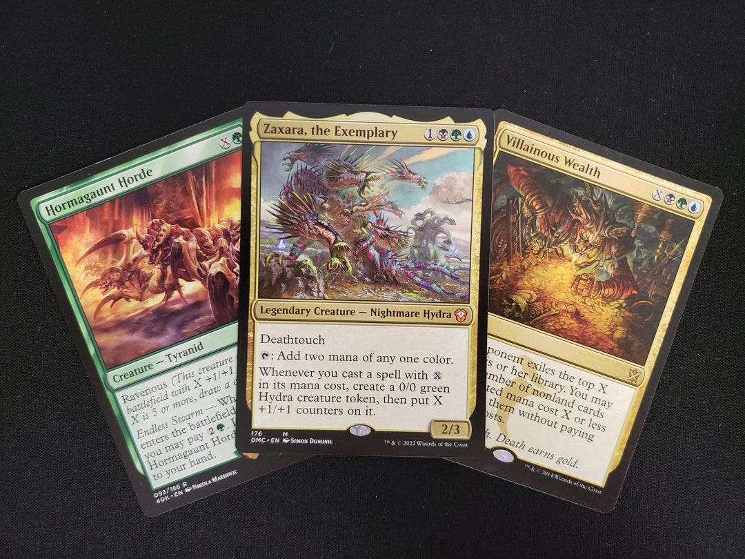 MTG Commander Deck EDH Deck Zaxara, the Exemplary 100 Magic Cards ...