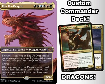 MTG Commander Deck EDH Deck Aegar, the Freezing Flame 100 Magic Cards Custom Deck Giants Damage ...