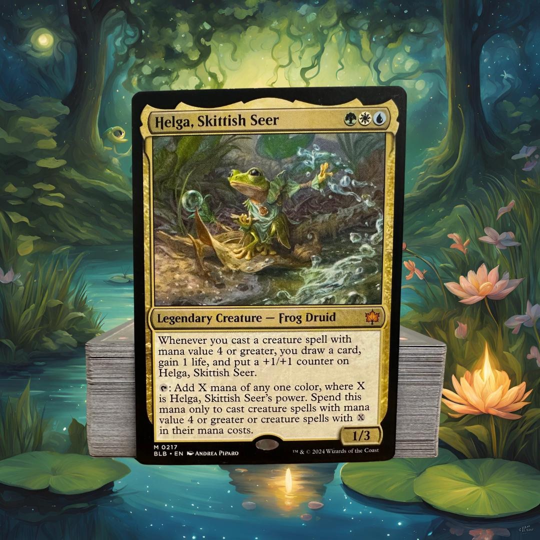 MTG Commander Deck EDH Deck Commander Helga, Skittish Seer 100 Magic ...