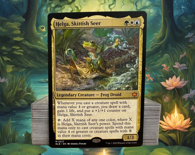 MTG Commander Deck EDH Deck Commander Helga, Skittish Seer 100 Magic ...