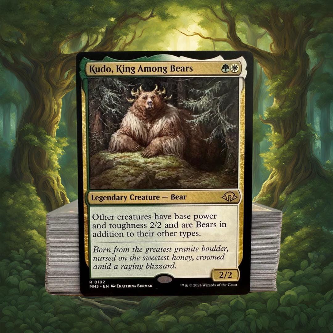 MTG Commander Deck EDH Deck Kudo, King Among Bears 100 Magic Cards ...