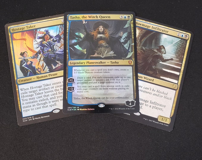 MTG Commander Deck EDH Deck Tasha, the Witch Queen 100 Magic Cards Custom Deck Dimir ...