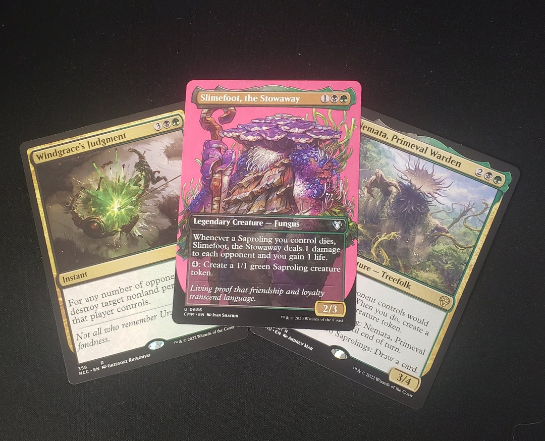 MTG Commander Deck EDH Deck Slimefoot, the Stowaway 100 Magic Cards ...