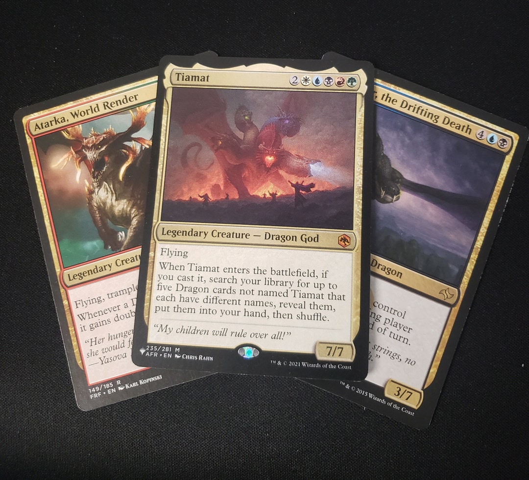 MTG Commander Deck EDH Deck Tiamat 100 Magic Cards Custom Deck Dragon Deck 5 Colors - Etsy