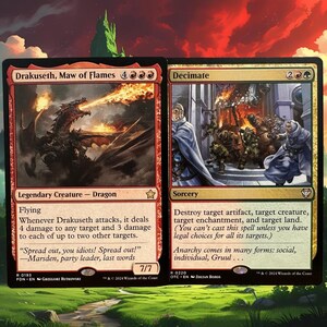 MTG Commander EDH Deck Atarka, World Render 100 Magic Cards Custom Deck ...