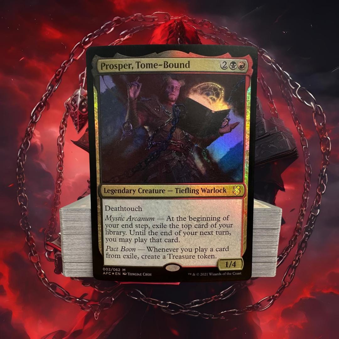MTG Commander EDH Deck Prosper, Tome-bound 100 Magic Cards Custom Deck ...