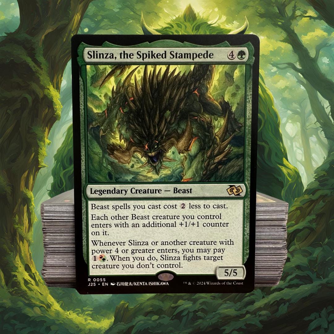 MTG Commander Deck EDH Deck Slinza, the Spiked Stampede 100 Magic Cards ...