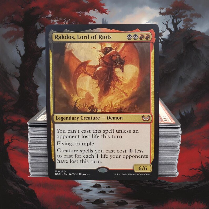 Rakdos, Lord of Riots Commander Deck MTG Custom Deck Magic the ...